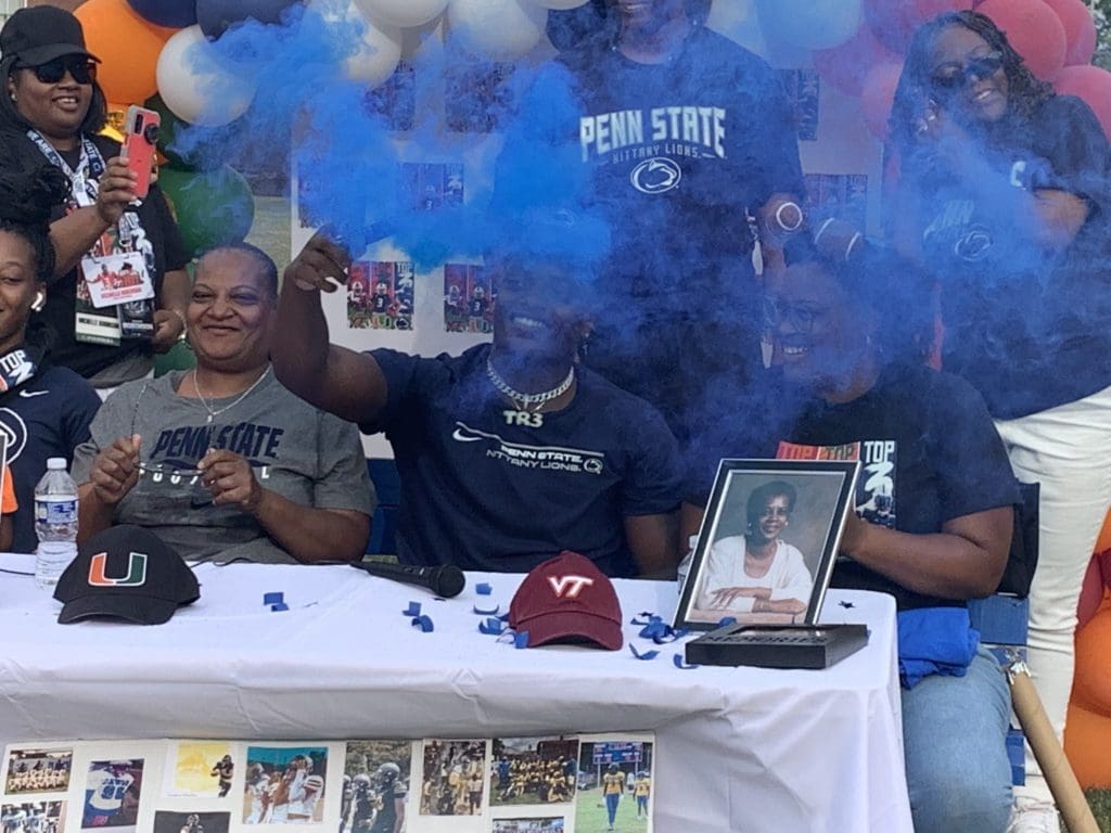 Watch: Ta'Mere Robinson Discusses First Game at Beaver Stadium, When he Decided to Commit, More