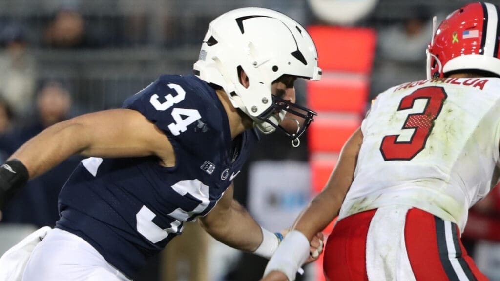 WATCH: PSU Football LB Dom DeLuca Awarded Scholarship