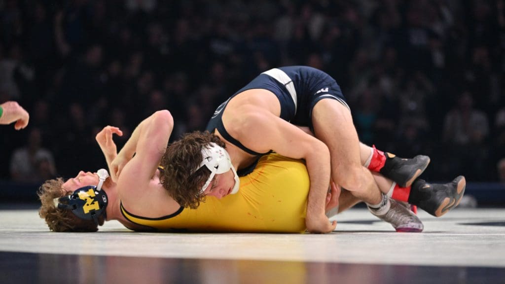 Penn State Wrestling's Levi Haines Wins Open Mat Freshman of the Year Award